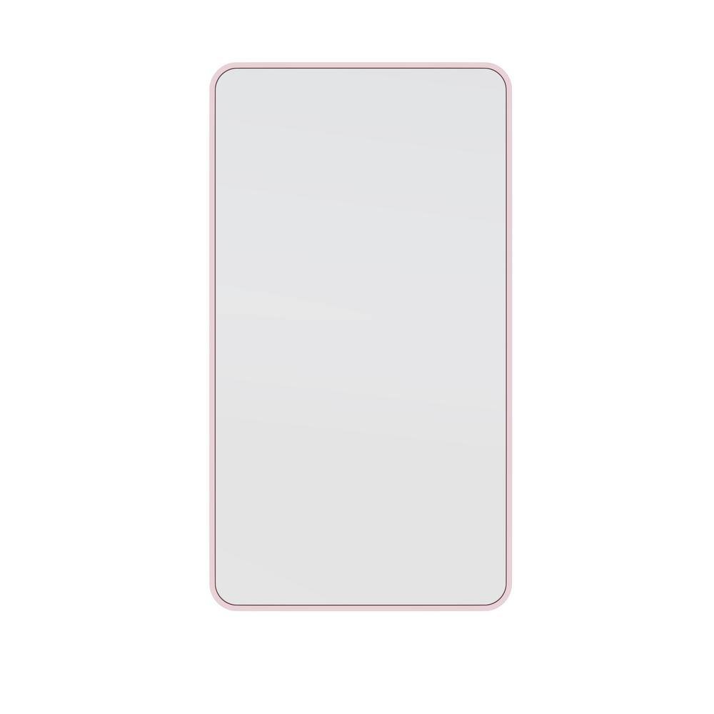 Glass Warehouse 22 in. W x 40 in. H Stainless Steel Framed Radius ...