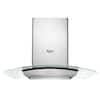 WVW75UC0DS Whirlpool 30 Inch Convertible Glass Kitchen Range Hood With ...