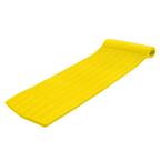 TRC Recreation Serenity Yellow Thick Foam Mat Raft Lounger Pool Float ...