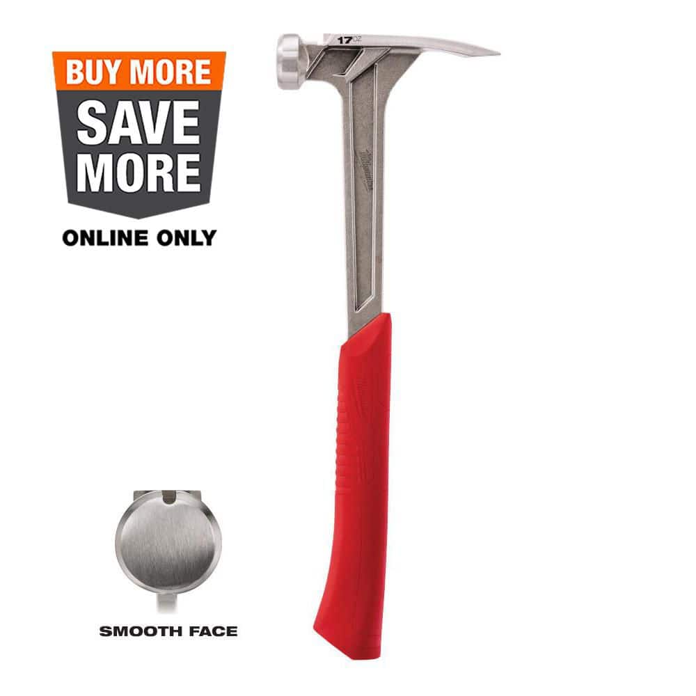 Milwaukee 17 oz. Smooth Face Framing Hammer 48-22-9017 - The Home Depot
