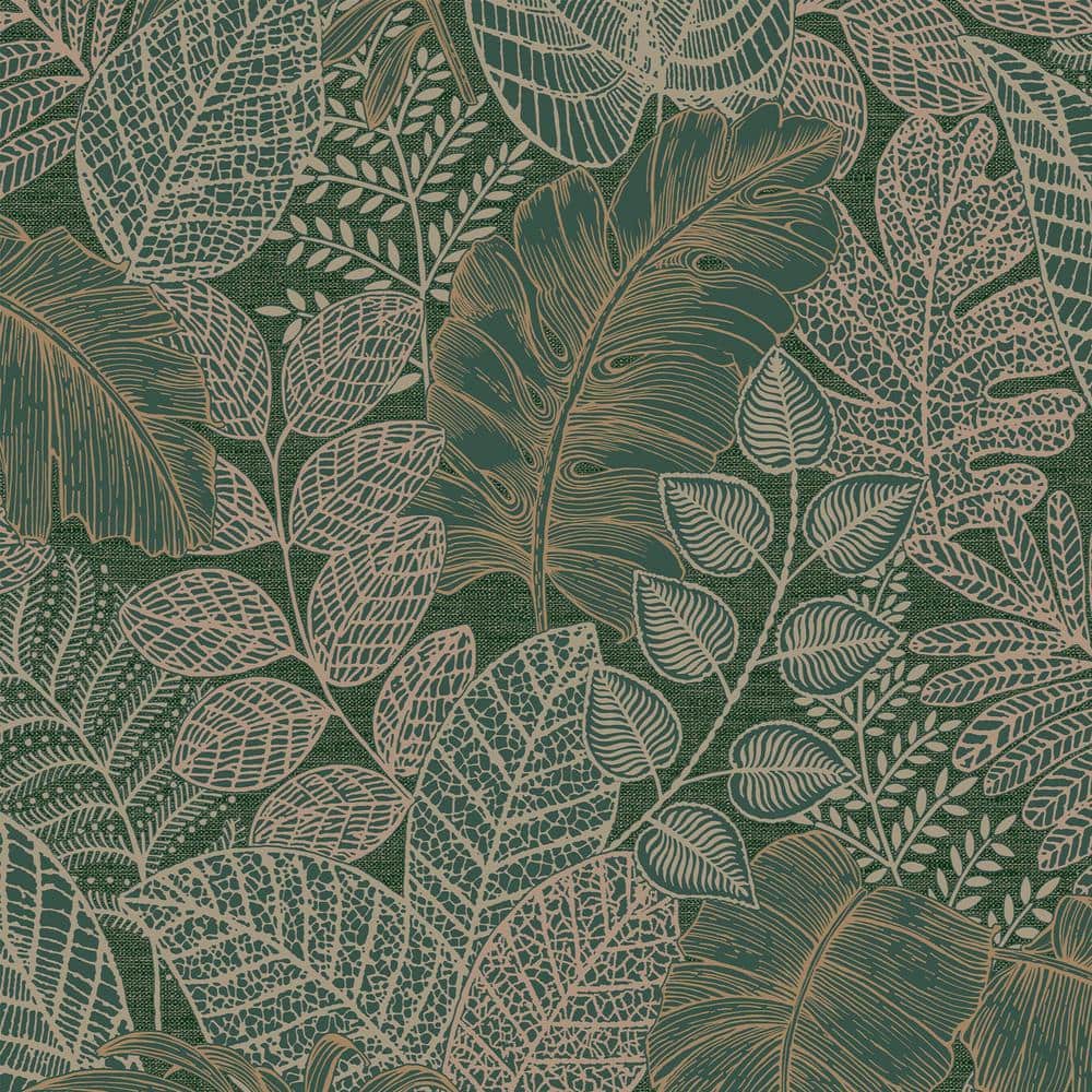 Superfresco Easy Superfresco Easy Forest Leaves Dark Green Wallpaper ...