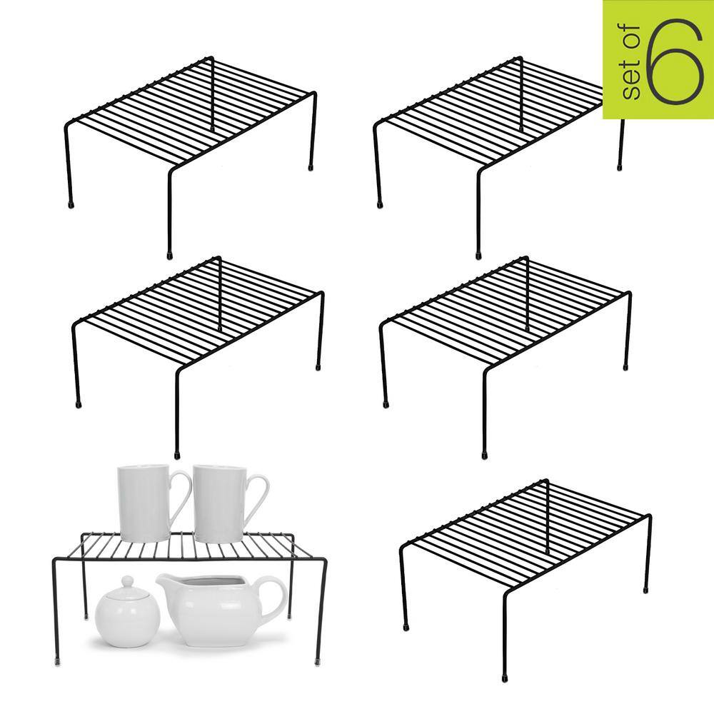Smart Design Cabinet Storage Shelf Kitchen Rack - Set of 6 - Medium - 8 ...