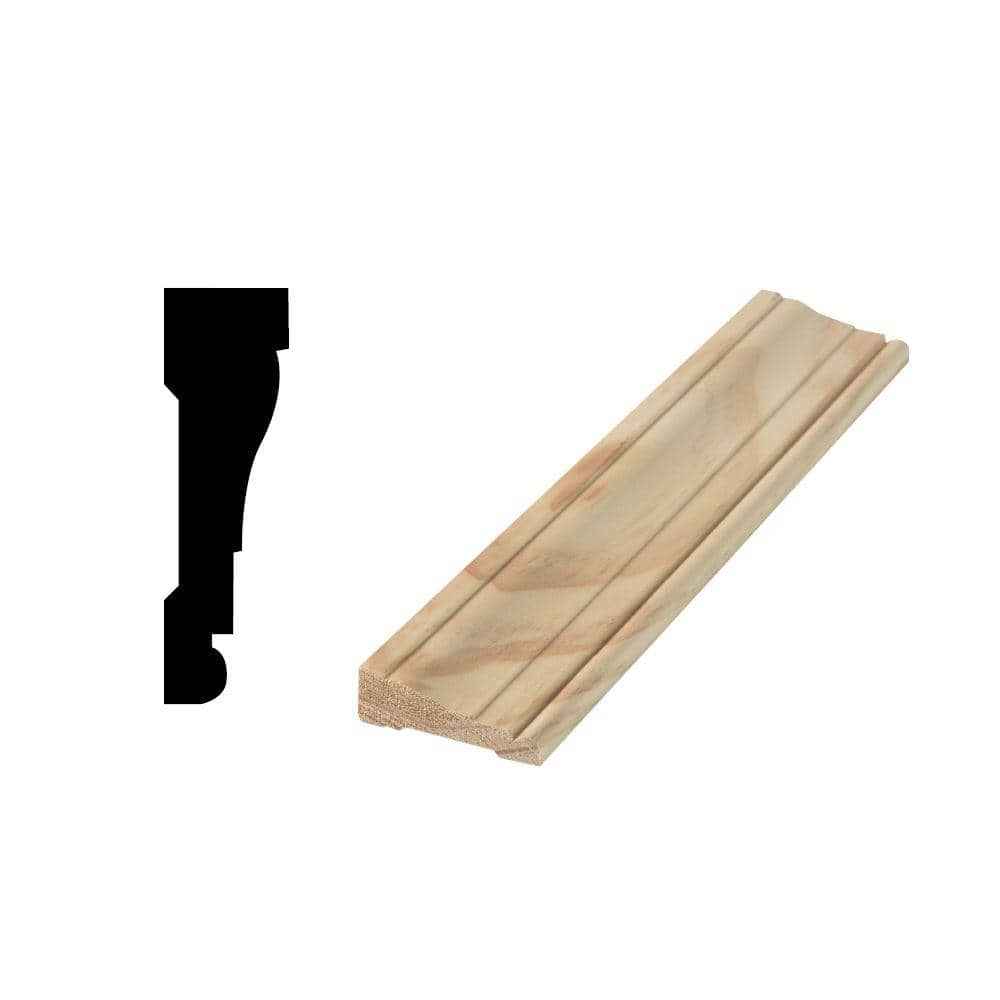 Woodgrain Millwork WM 376 11/16 in. x 2-1/4 in. x 84 in. Pine Casing ...