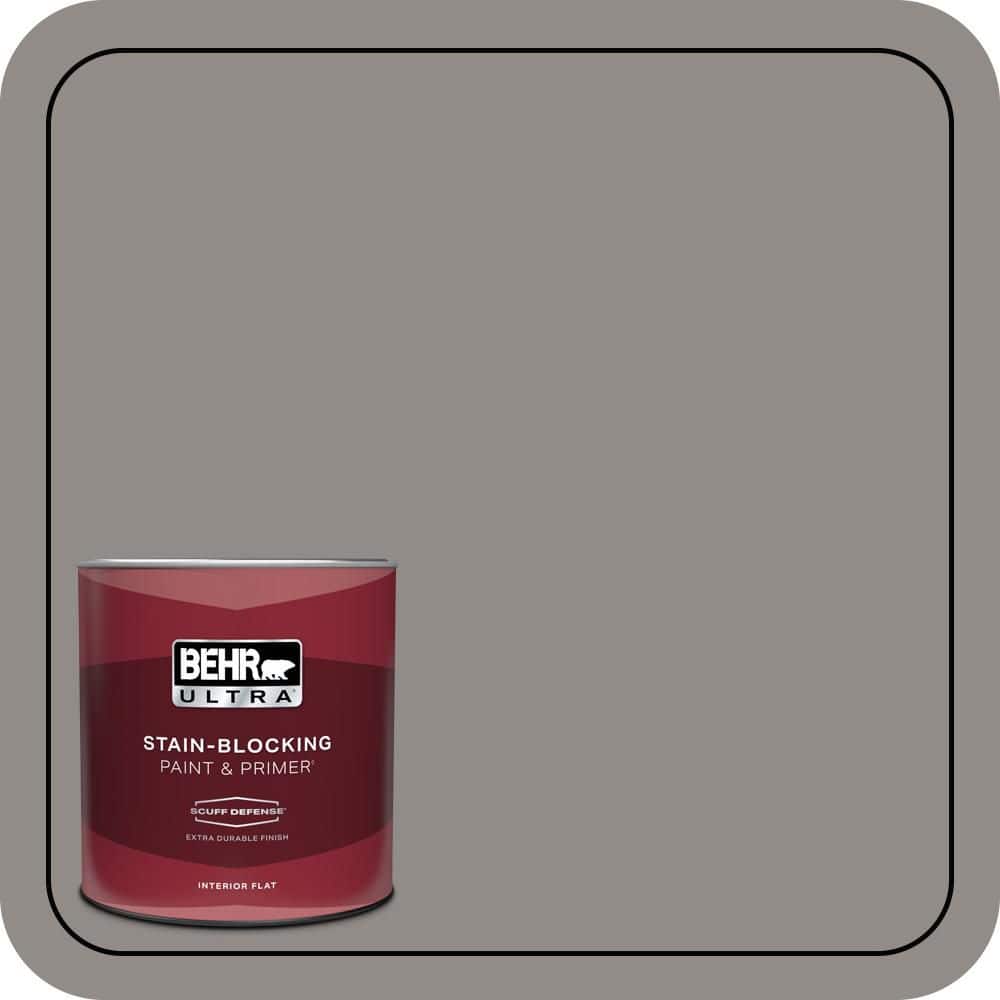 BEHR ULTRA 1 qt. #790F-4 Creek Bend Extra Durable Flat Interior Paint ...