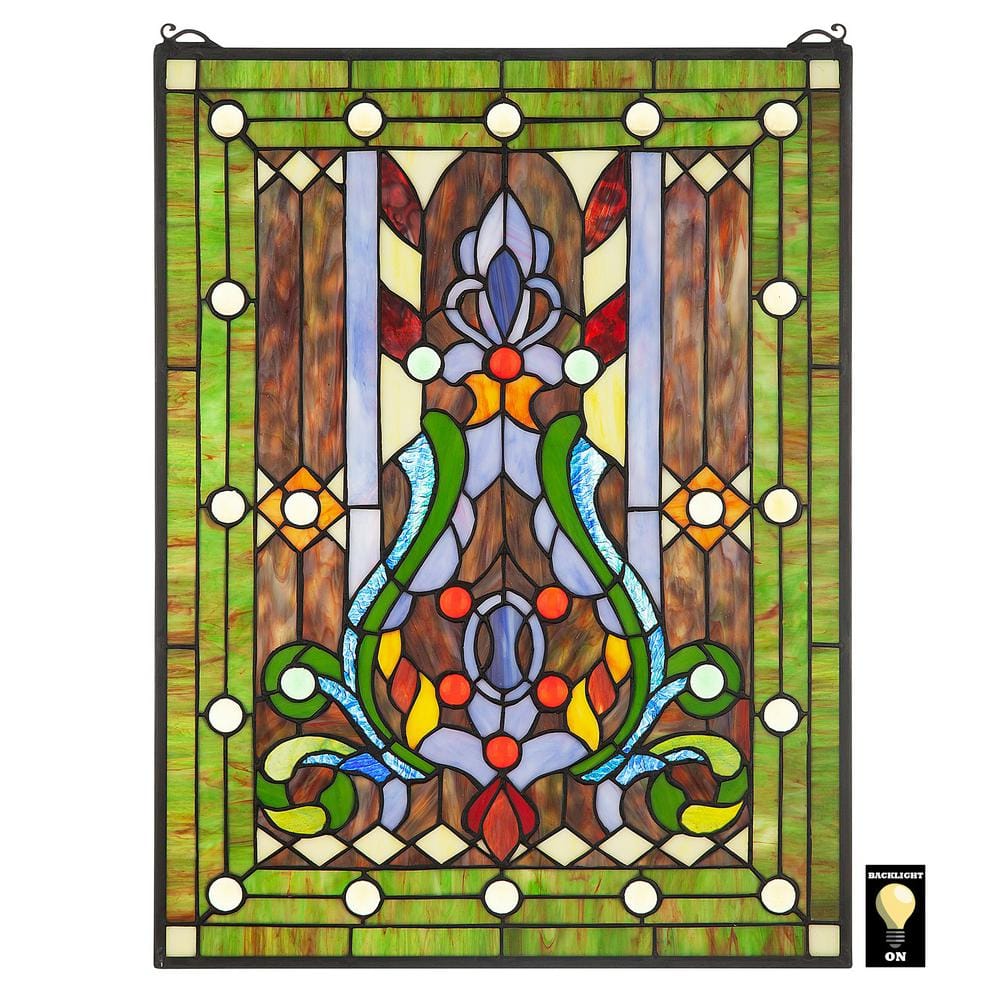 Design Toscano Brasserie Julien Tiffany-Style Stained Glass Window ...