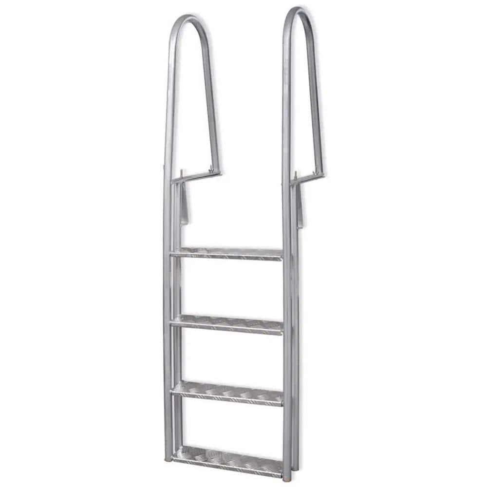 ITOPFOX Deck Ladder 4-Steps Aluminum for In-Ground Pool HSSA01-2OT013 ...