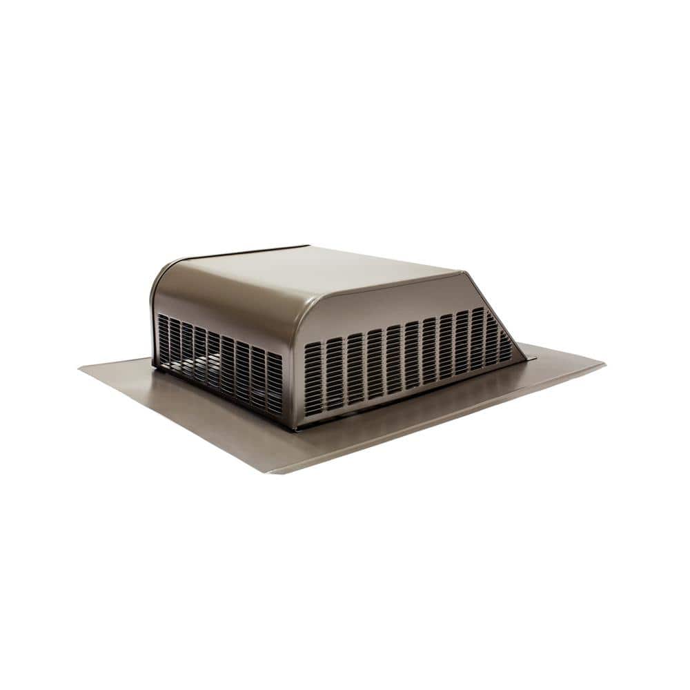 TOP SHIELD 50 sq. in. NFA Galvanized Slant-Back Roof Louver Static Vent ...