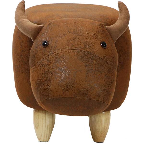 Brown cow ottoman store