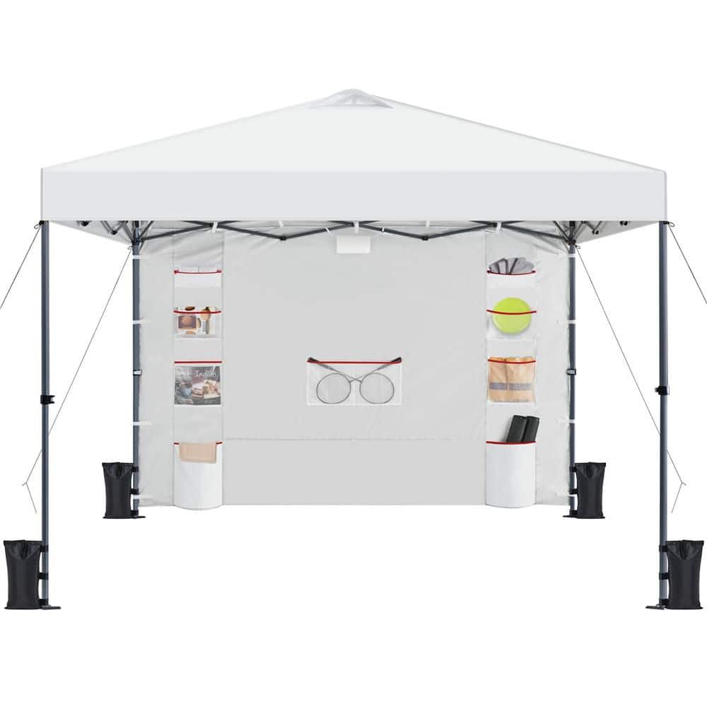 Yaheetech 8 x 8 ft. Pop-up Canopy, Instant Canopy Tent W/ 1-Push-To ...