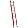 Werner 16 ft. Fiberglass Extension Ladder (15 ft. Reach Height) with ...