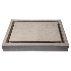 Eden Bath Rectangular Infinity Pool Vessel Sink in Polished Wooden ...
