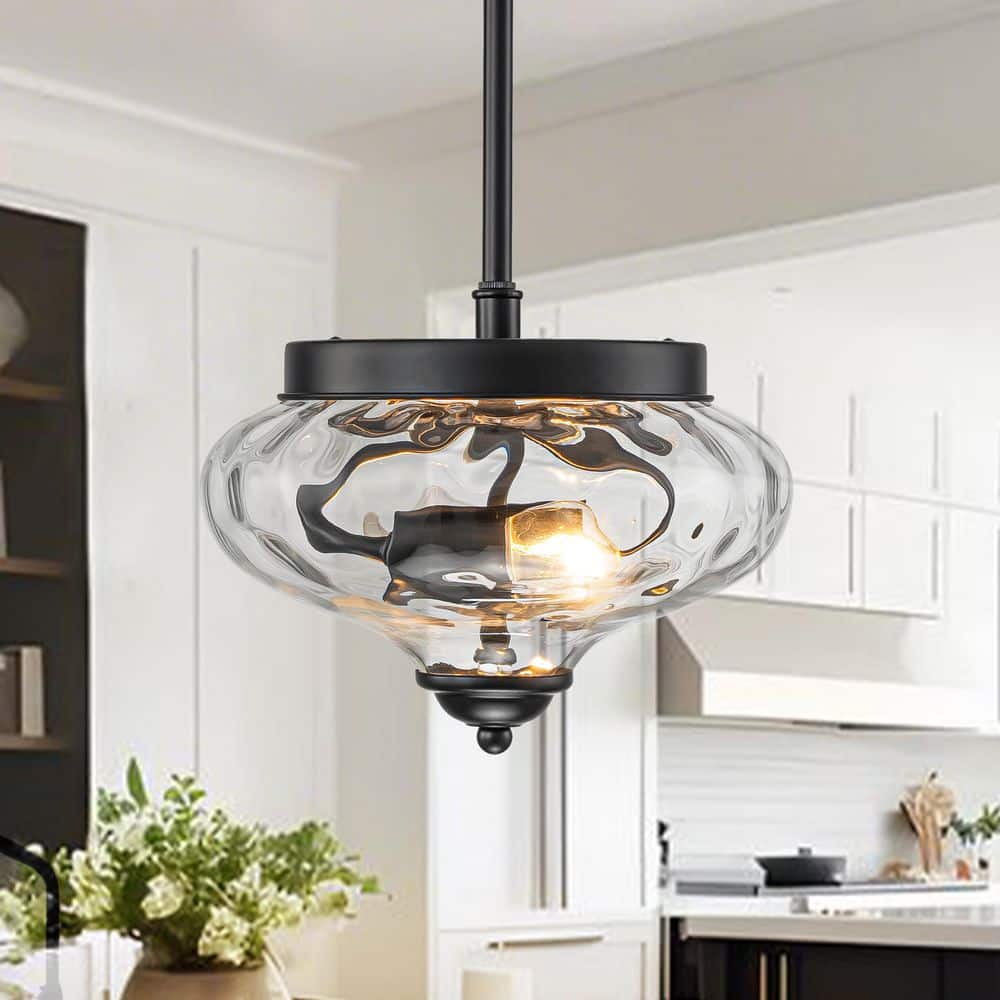Have a question about HUOKU Bay 2-Light 10 in. Matte Black Pendant ...