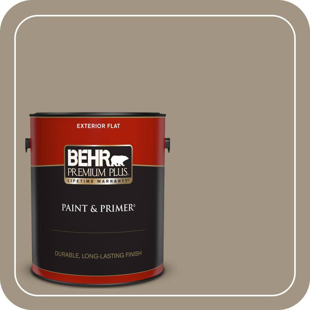 BEHR PREMIUM PLUS 1 gal. #ECC-43-2 Bridle Path Flat Exterior Paint ...