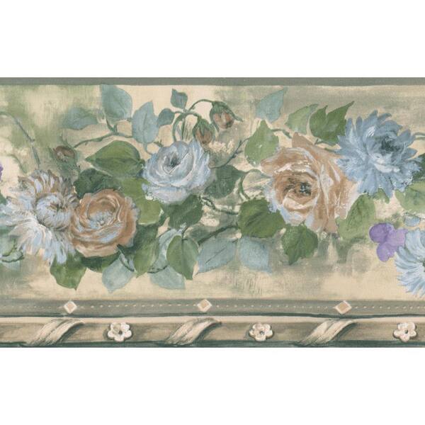 Norwall Border Multi Wallpaper Border-PP76553 - The Home Depot