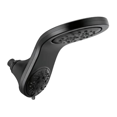 Delta HydroRain Two-in-One 4-Spray Patterns 6 in. Wall Mount Dual ...