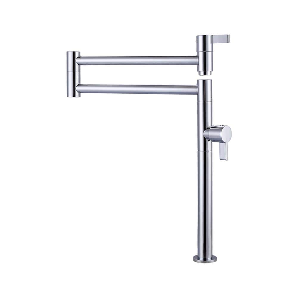 ARCORA Standed Deck Mounted Pot Filler Faucet with Lever Handle in ...
