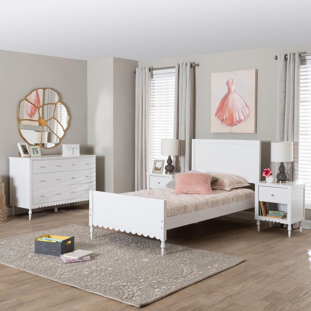 White Twin Bedroom Set