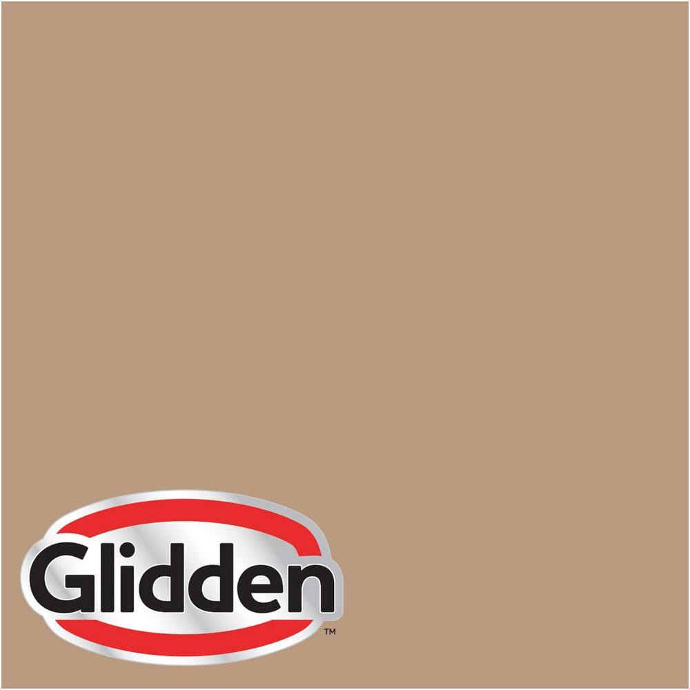 Glidden Premium 1 gal. #HDGWN20 Warm Caramel Flat Interior Paint with ...