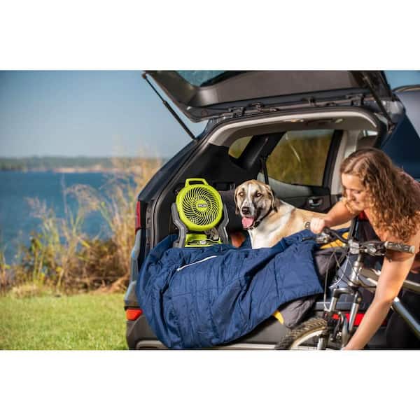 RYOBI ONE+ 18V Cordless Hybrid WHISPER SERIES 7-1/2 in. Fan with 2.0 Ah ...