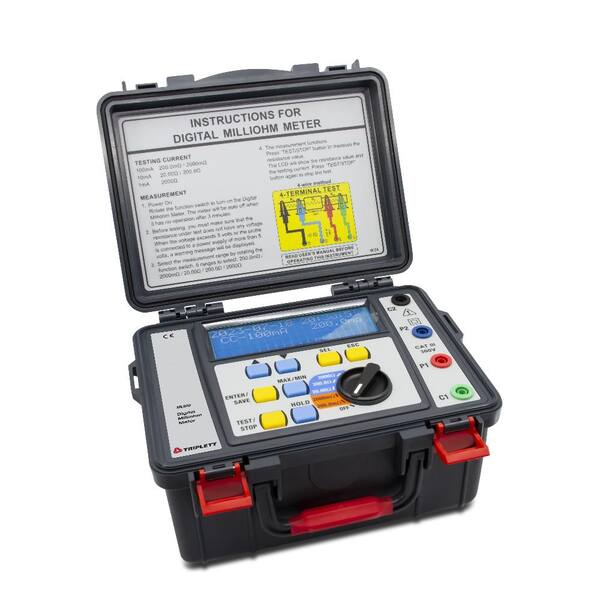 TRIPLETT Battery Powered MilliOhm Meter ML200 - The Home Depot