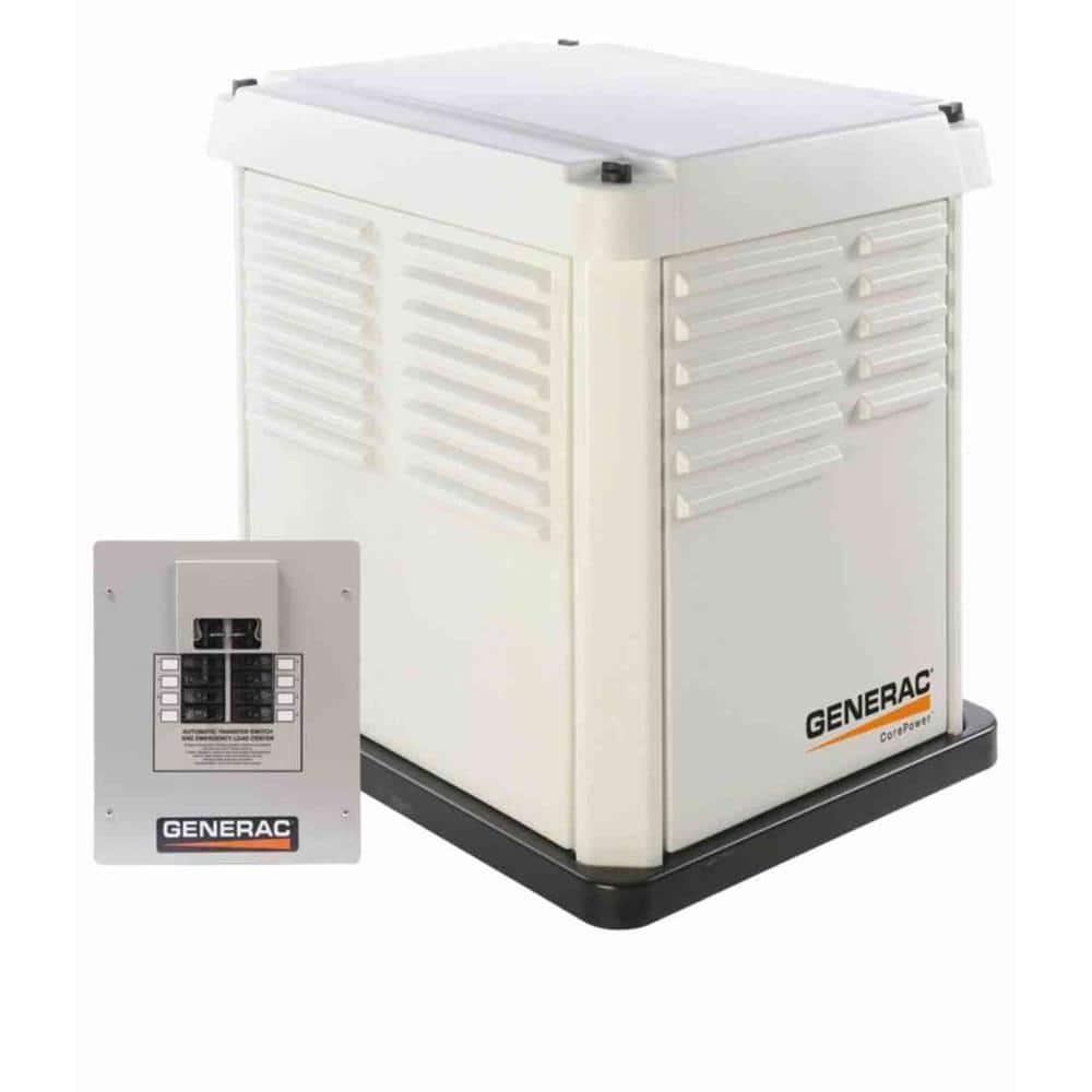 Generac 7,000-Watt Automatic Standby Generator with 50-Amp Transfer ...