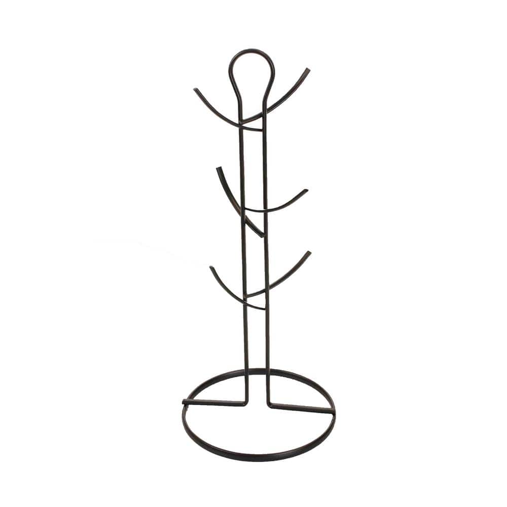 Home Basics Black Mug Tree MT01996 - The Home Depot