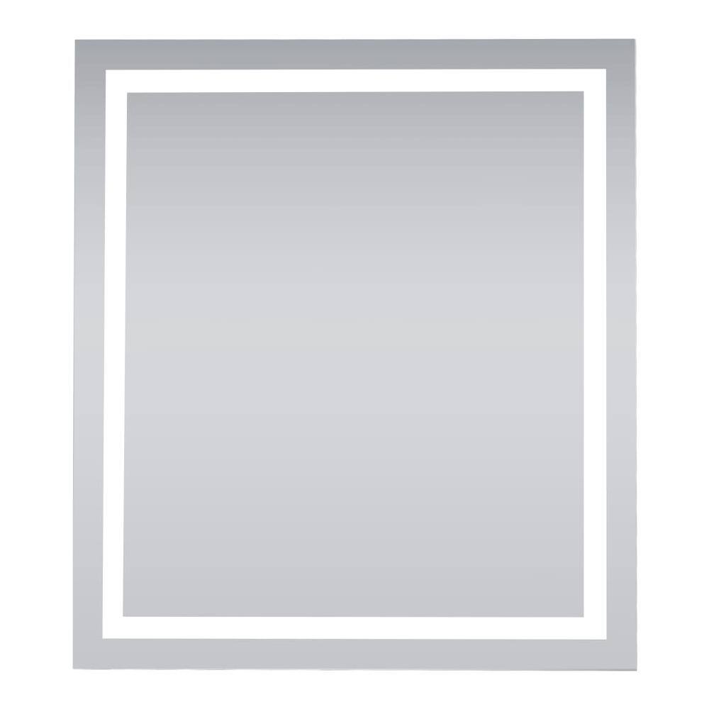 KIOTEE 48 in. W x 36 in. H Rectangular Frameless LED Frontlit, RGB ...