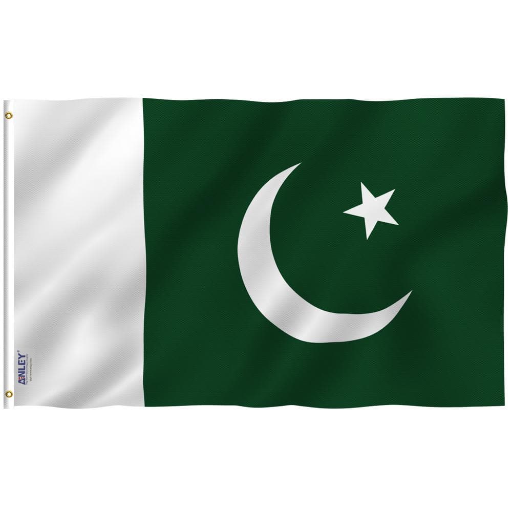 ANLEY Fly Breeze 3 ft. x 5 ft. Polyester Pakistan Flag 2-Sided Flags ...