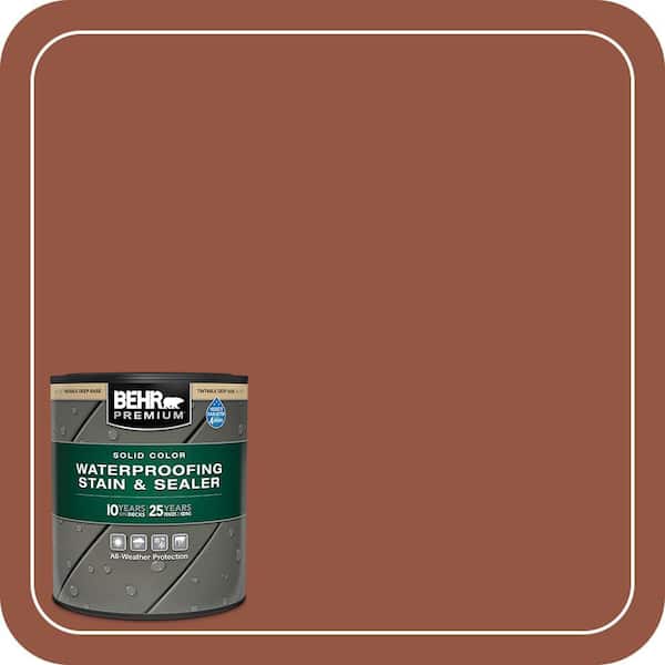 BEHR PREMIUM 1 qt. #SC-533 Cedar Naturaltone Solid Color Waterproofing ...