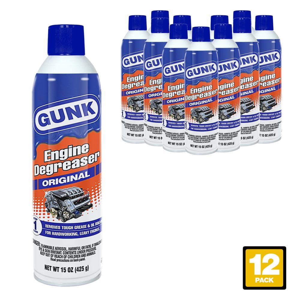 GUNK 15 oz. Original Engine Degreaser Pack of 12 EB1CA/6 - The Home Depot