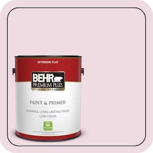 BEHR PREMIUM PLUS 8 oz. #M130-1 Pink Posies Semi-Gloss Interior ...