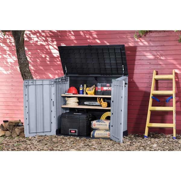 Keter Store-It-Out Prime 4.3 ft. W x 2.3 ft. D Durable Resin Plastic ...