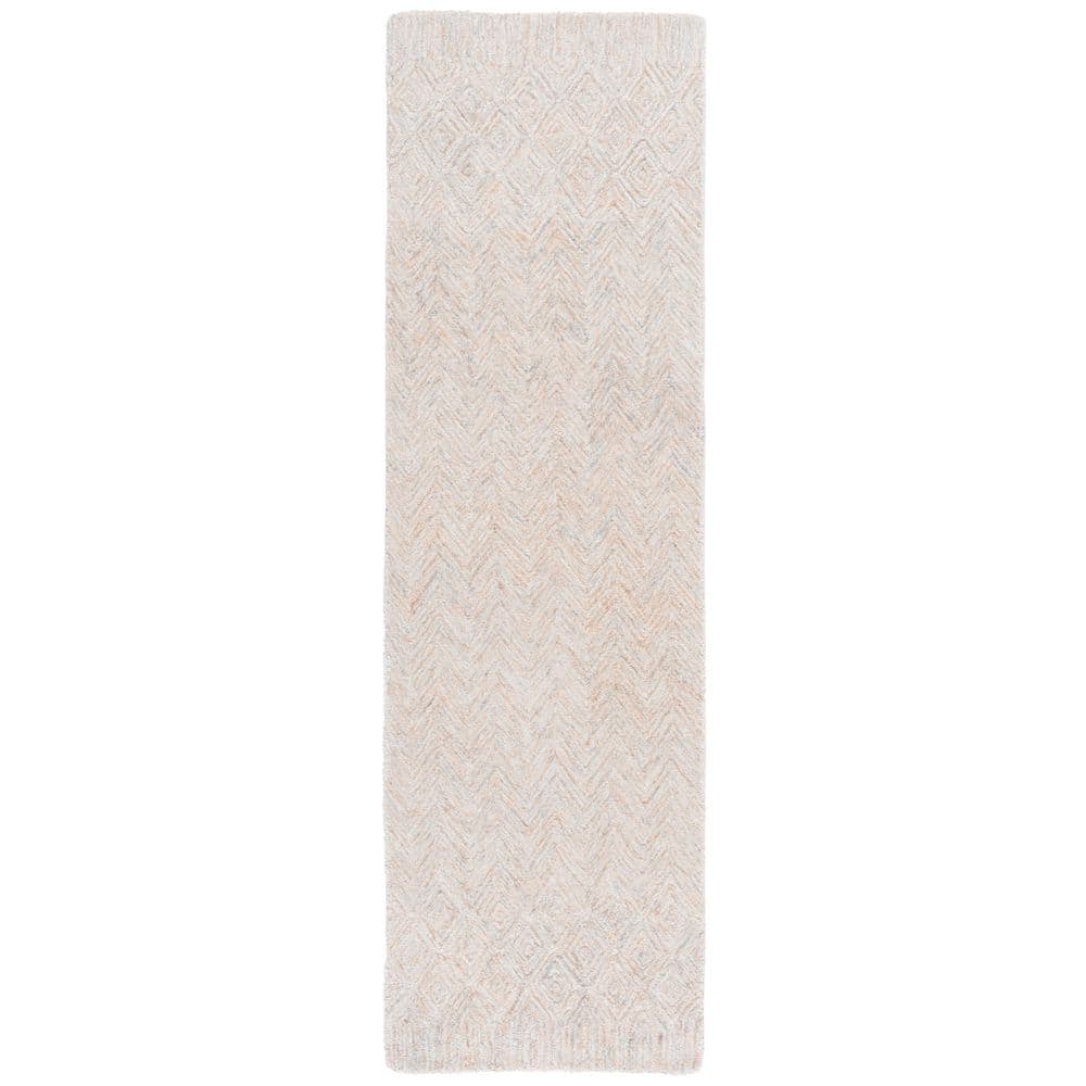 SAFAVIEH Pine 2 ft. x 8 ft. Rust/Light Gray Runner Rug PNE110P-28 - The ...