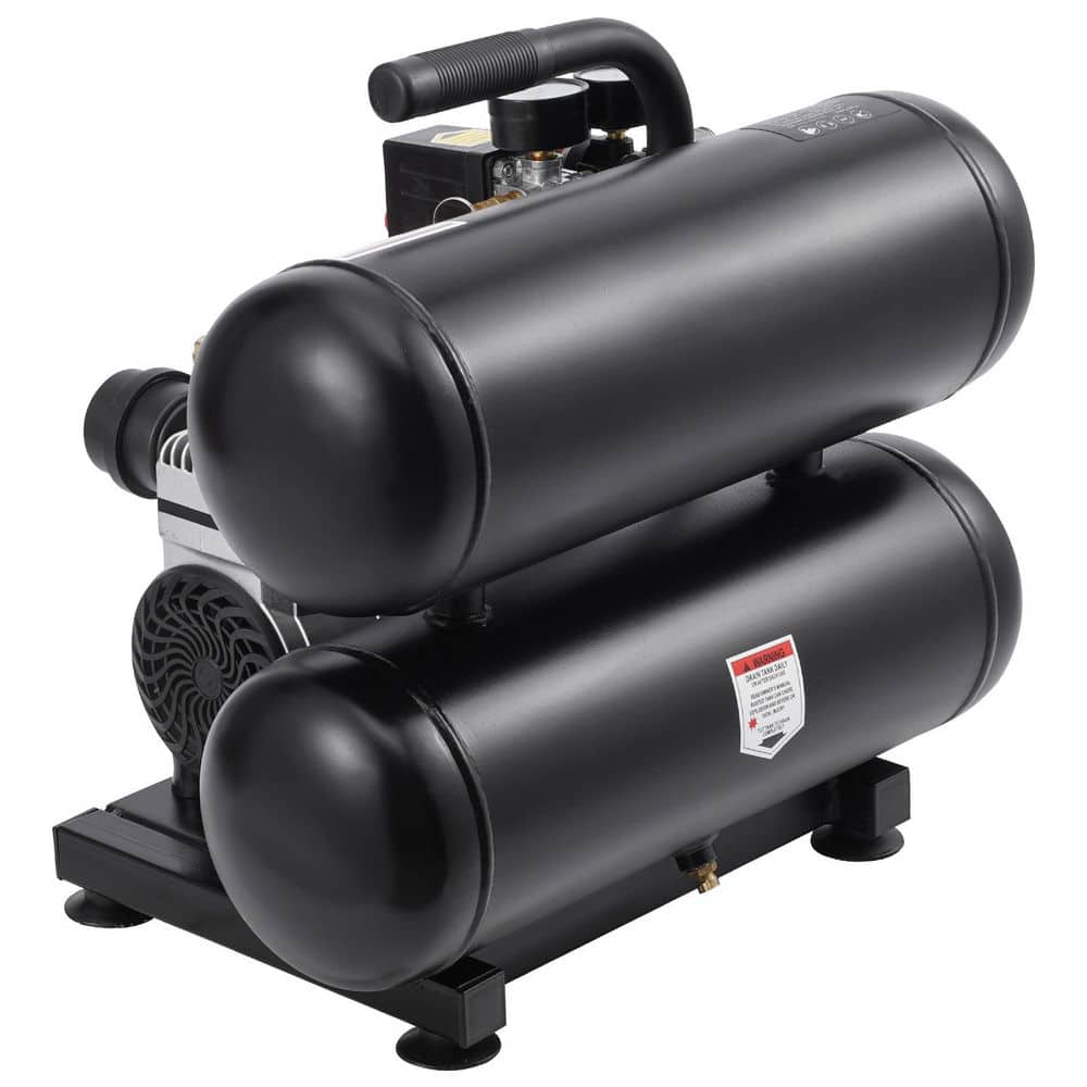 SKYSHALO Air Compressor, 4.6 Gal. Steel Tank, Max. 120 PSI Pressure, 80 ...