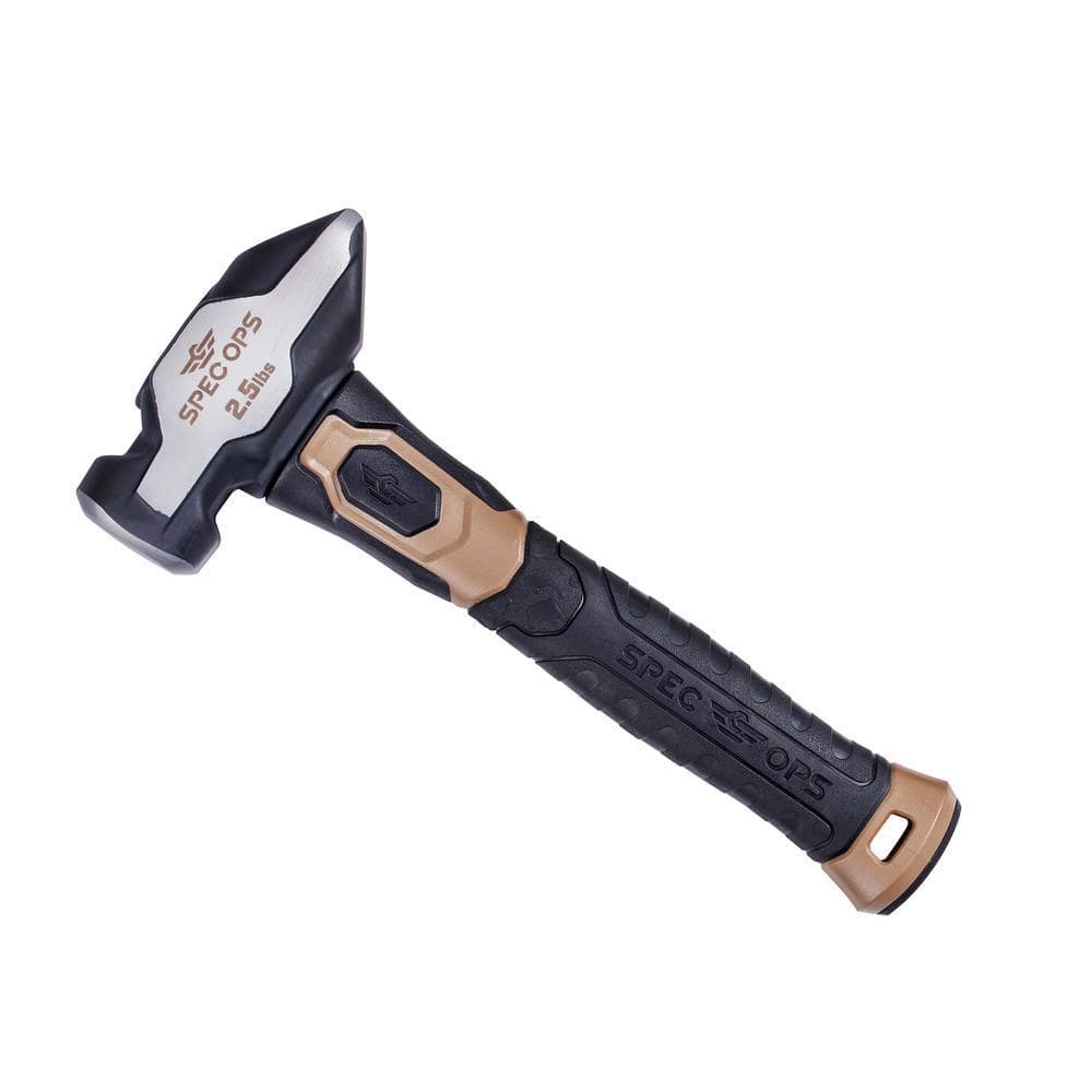 SPEC OPS Blacksmith Hammer, 2-1/2 lbs. Sledge Hammer with Bi-Material ...