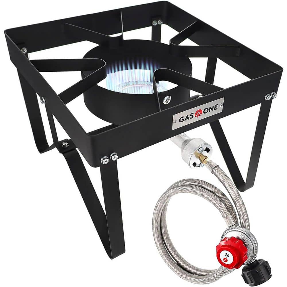 GASONE Portable 1 Burner Propane Burner for Camping, BBQ, Side Burners ...