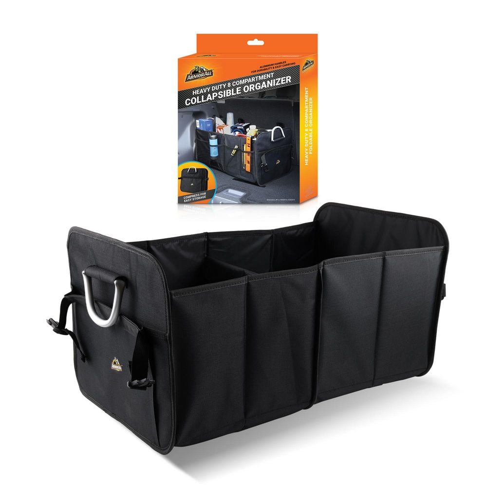 Armor All XL Heavy-Duty 8 Compartment Collapsable Waterproof Trunk ...