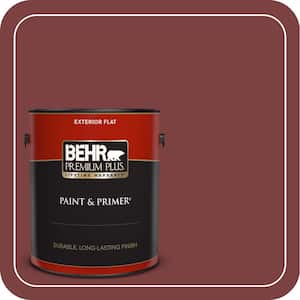 BEHR ULTRA 5 gal. #PPH-67 Red Wine Flat Exterior Paint & Primer 485305 ...