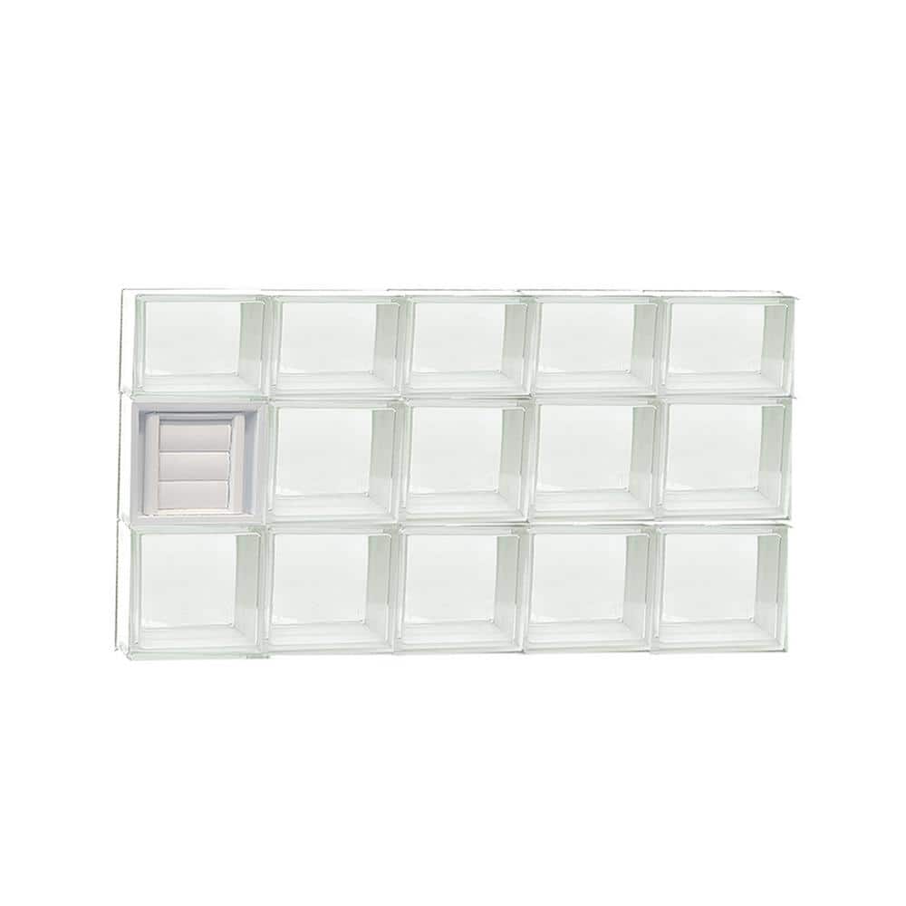 Clearly Secure 38.75 in. x 21.25 in. x 3.125 in. Frameless Clear Glass ...