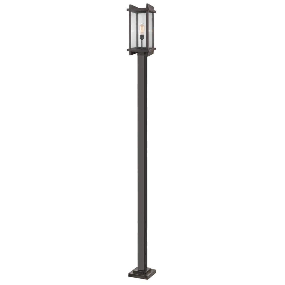 Fallow 117 in. 1 Light Rubbed Bronze Aluminum Hardwired Outdoor Weather ...