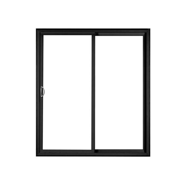 SIMONTON Premium WX 72 in. x 80 in. Black Ext. White Int. Left-Hand ...