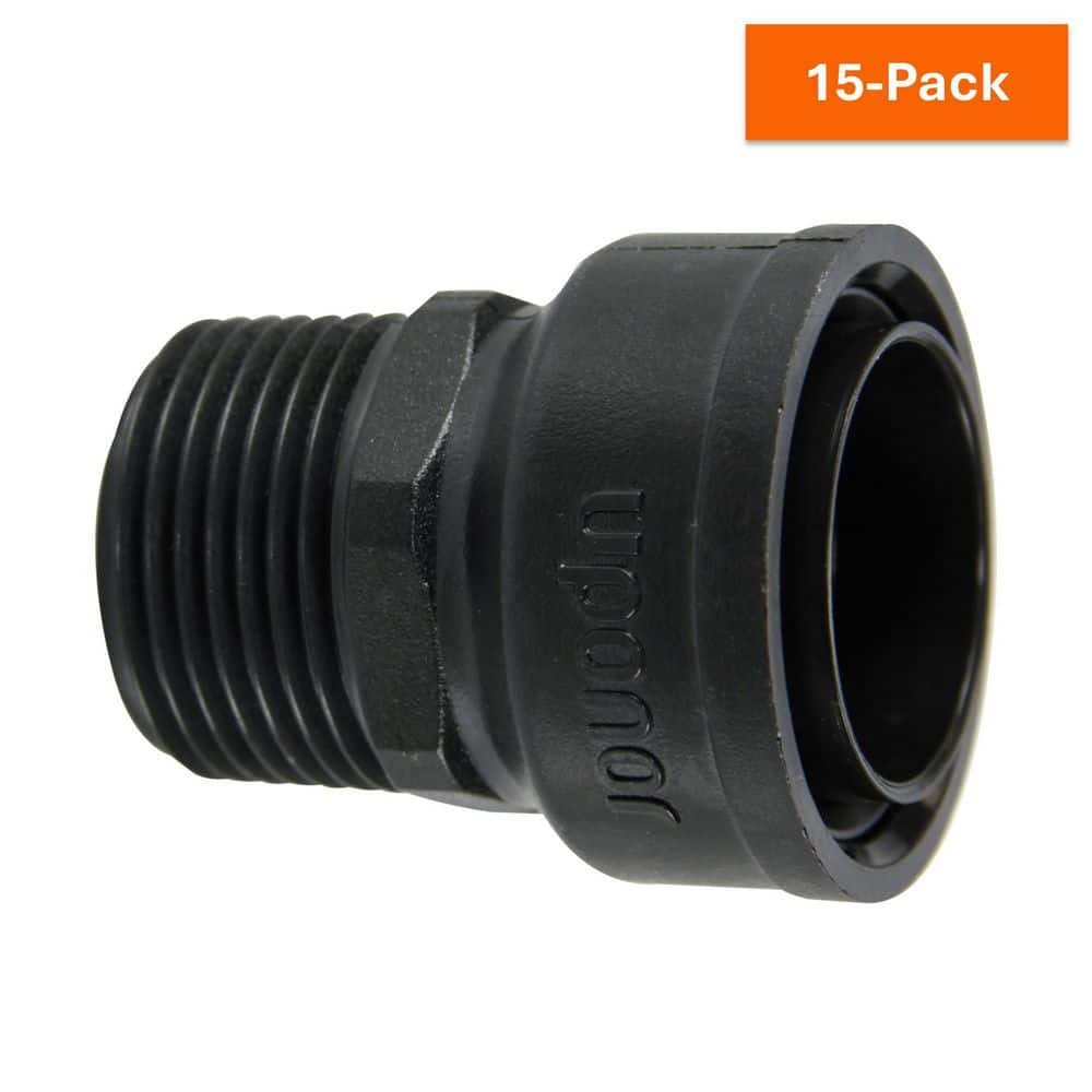 Uponor TotalFit 1 in. Push-to-Connect x 1 in. NPT Engineered Polymer ...
