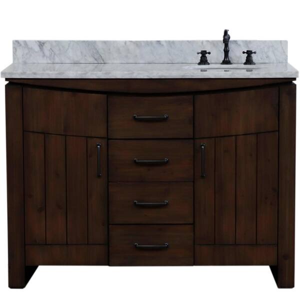 48 Bathroom Vanity With Sink Bilston 48 In. Single Sink White Bath ...