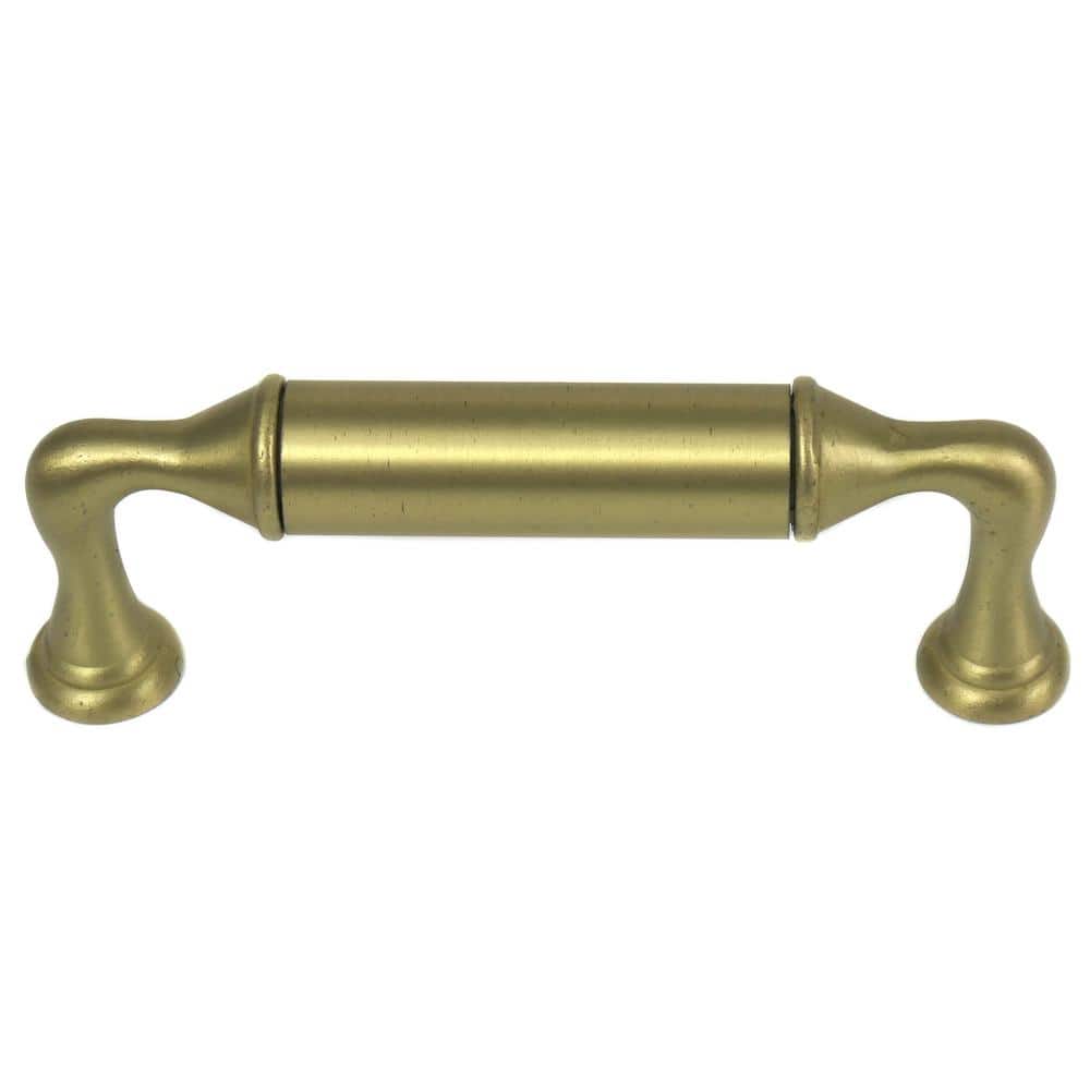 Laurey Kensington 8 in. Center-to-Center Satin Brass Bar Pull Cabinet ...