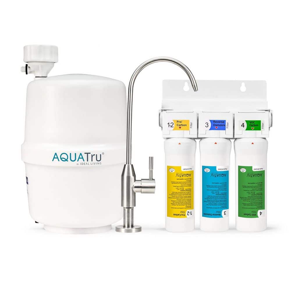 Reviews for Under Sink Reverse Osmosis Water Filter System in White ...