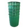 60 Gal. Green Round Carry Barrel Trash Can (5-Pack) CBR60XAO-W1H-5 ...