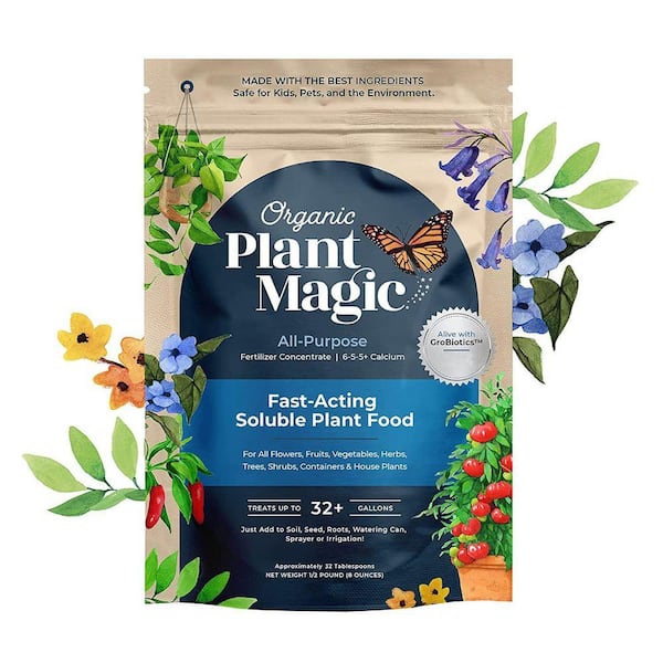Primehome Organic Fast-Acting Water Soluble Plant Food 1/2 lb., All ...