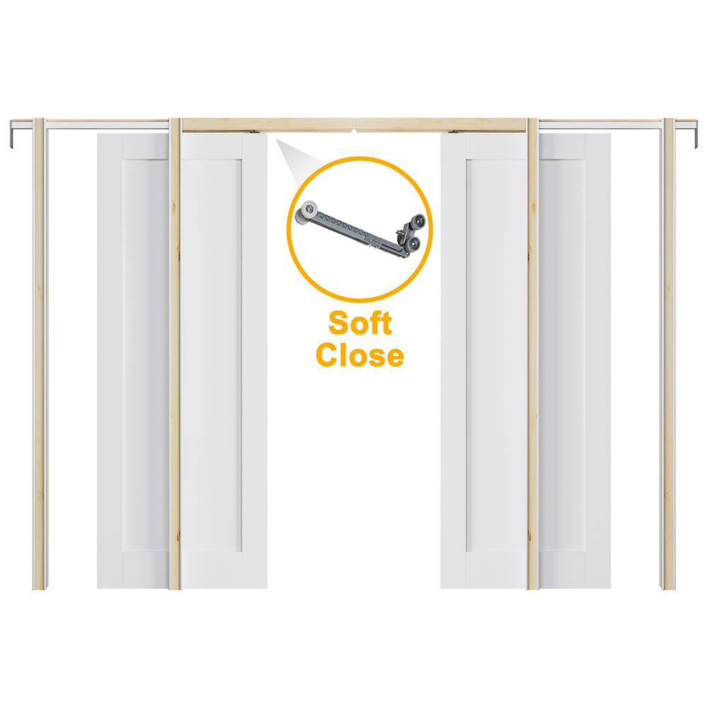 ARK DESIGN 60 in. x 80 in. White Blank Primed Solid Core Door Slab with ...