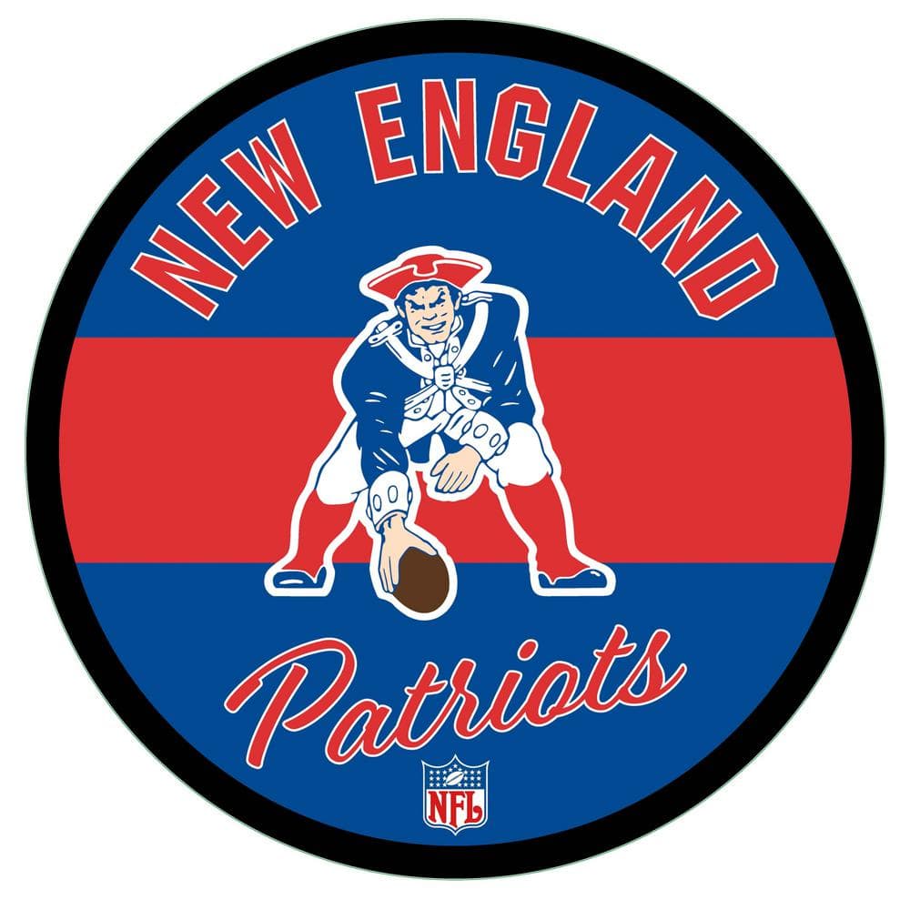 Evergreen New England Patriots Vintage Round 23 in. Plug-in LED Lighted ...