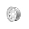 LOADSTAR 2040 lb. Load Capacity White with Stripe Eight Spoke Steel ...